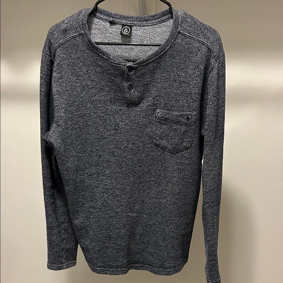 Volcom | Shirts | Volcom Charcoal Long Sleeve Henley | Poshmark
